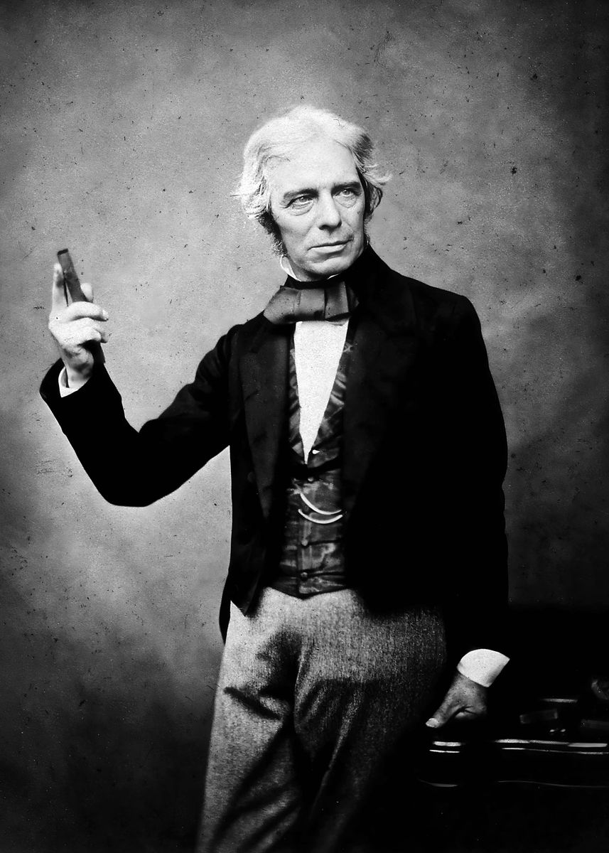 'Michael Faraday' Poster, picture, metal print, paint by anamaria tudor ...