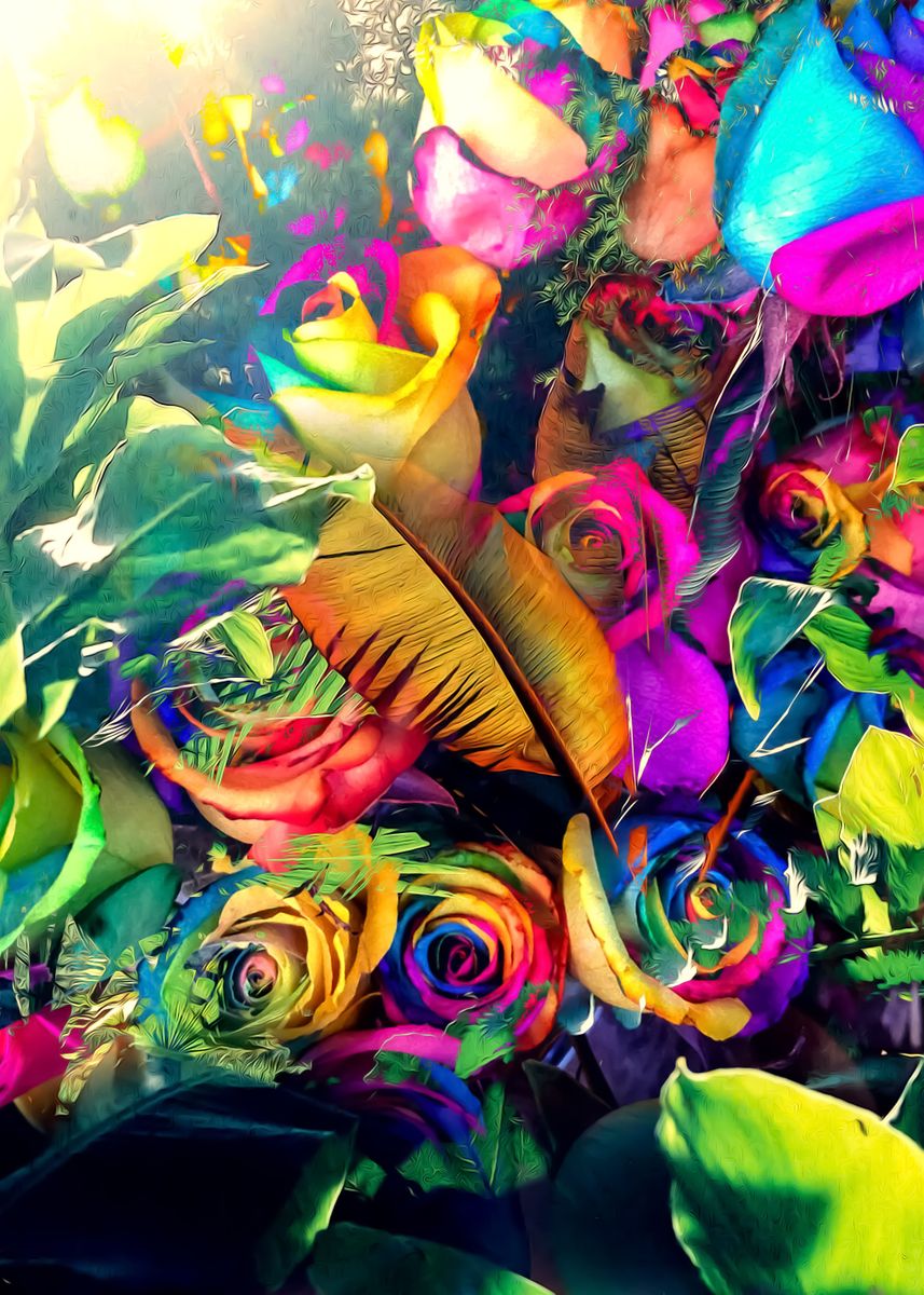 'Disco Leaves' Poster by vandervisuals | Displate