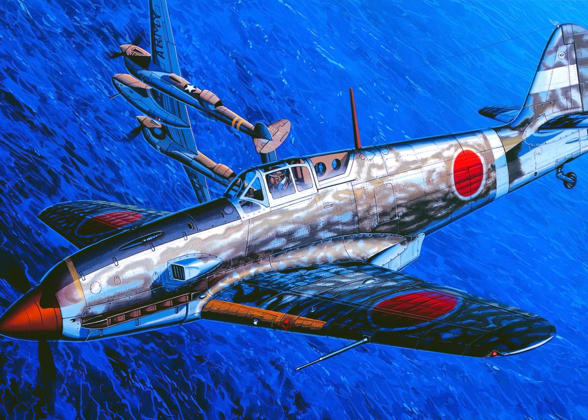'Ki61 Otsu Japan Fighter' Poster by AirCraft Lover | Displate