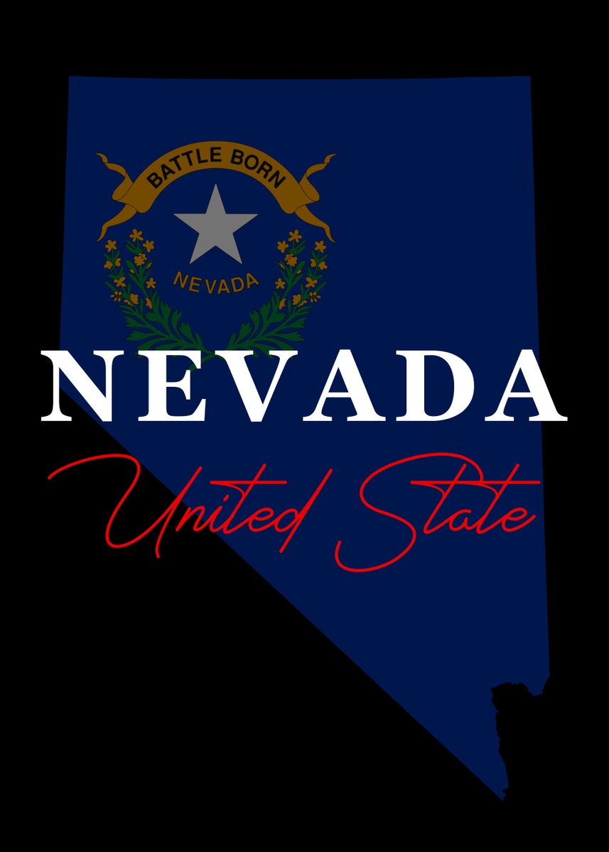 'Nevada' Poster, picture, metal print, paint by Hita Ando | Displate