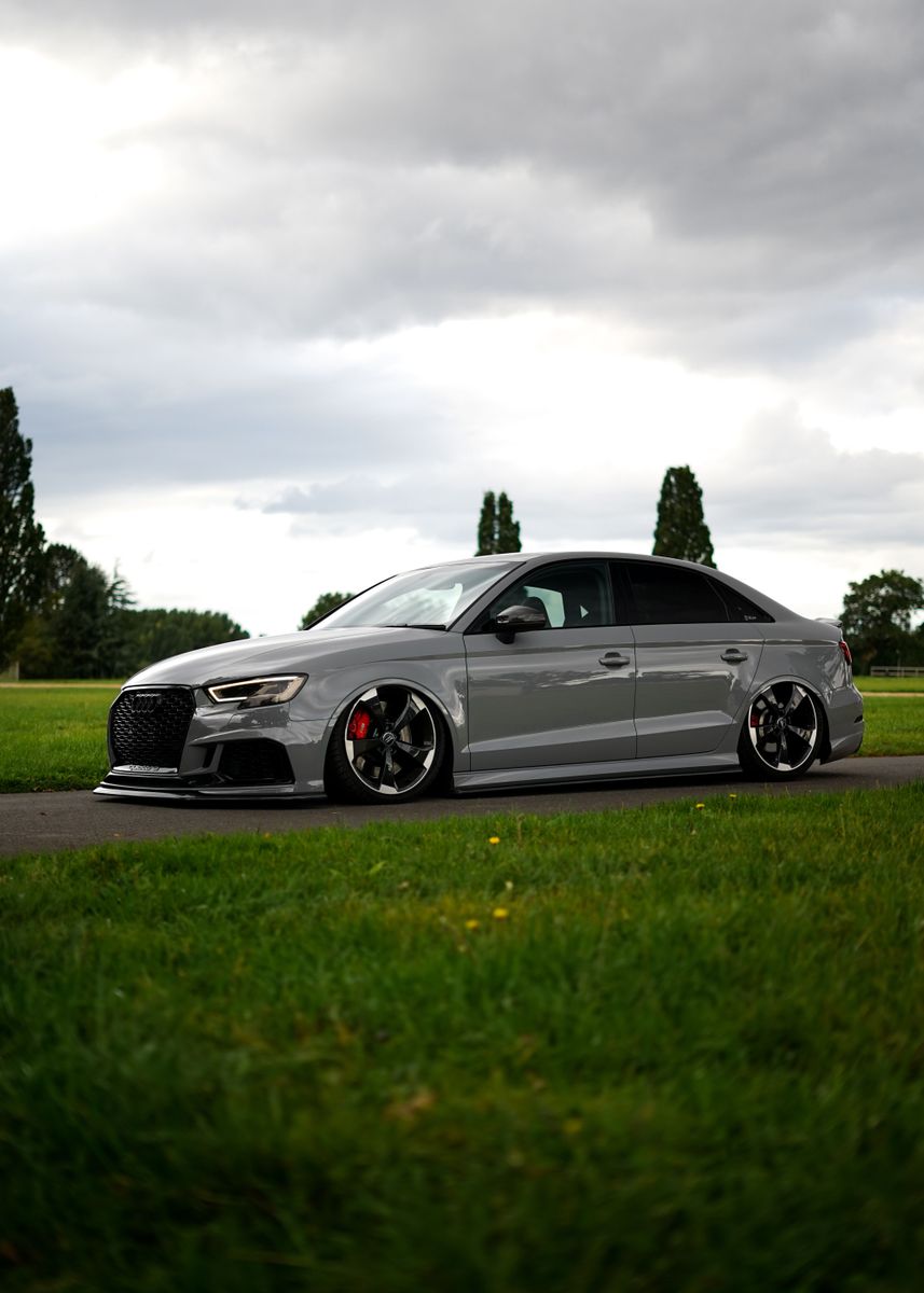 'Audi 8V RS3 Saloon' Poster, picture, metal print, paint by vividdepth ...