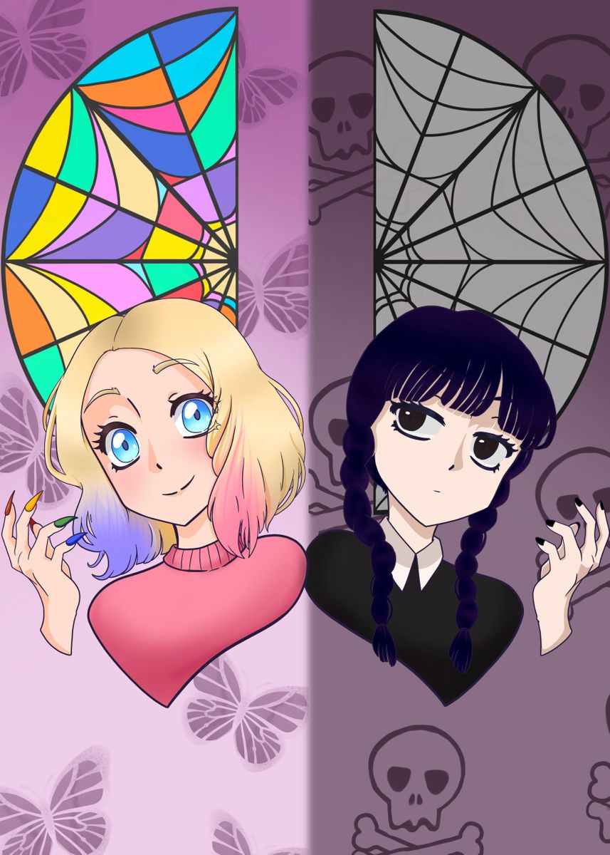 'Goth and Pop' Poster, picture, metal print, paint by Mie Jørgensen ...