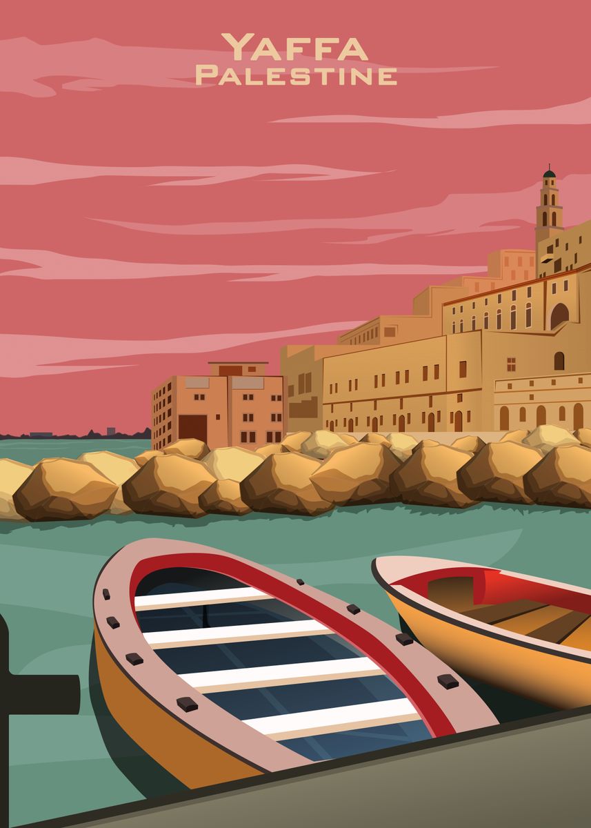' Yaffa Palestine Poster' Poster by Omar Kanan | Displate