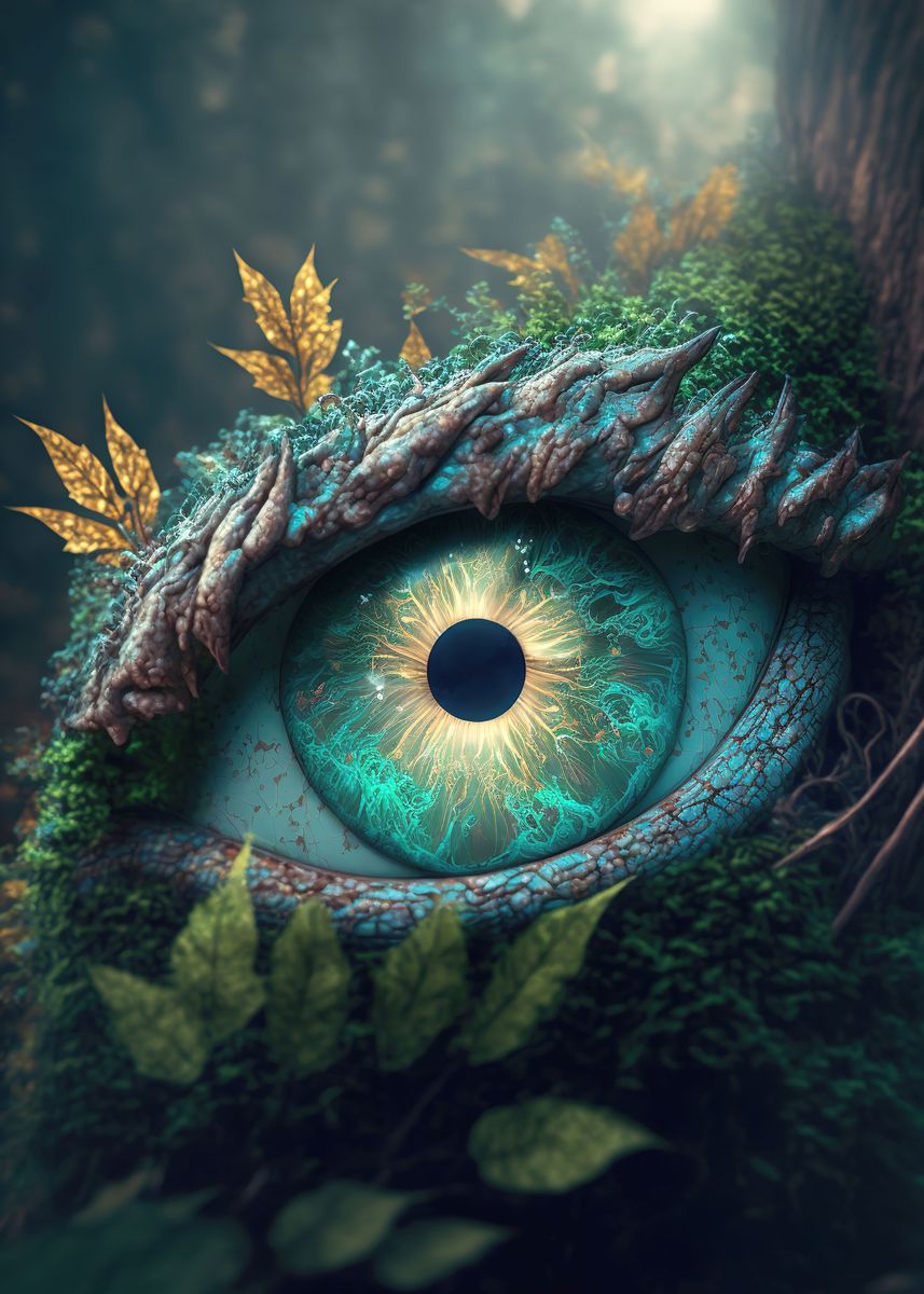 'Eye of forest creature III' Poster by Arturo Vivo | Displate