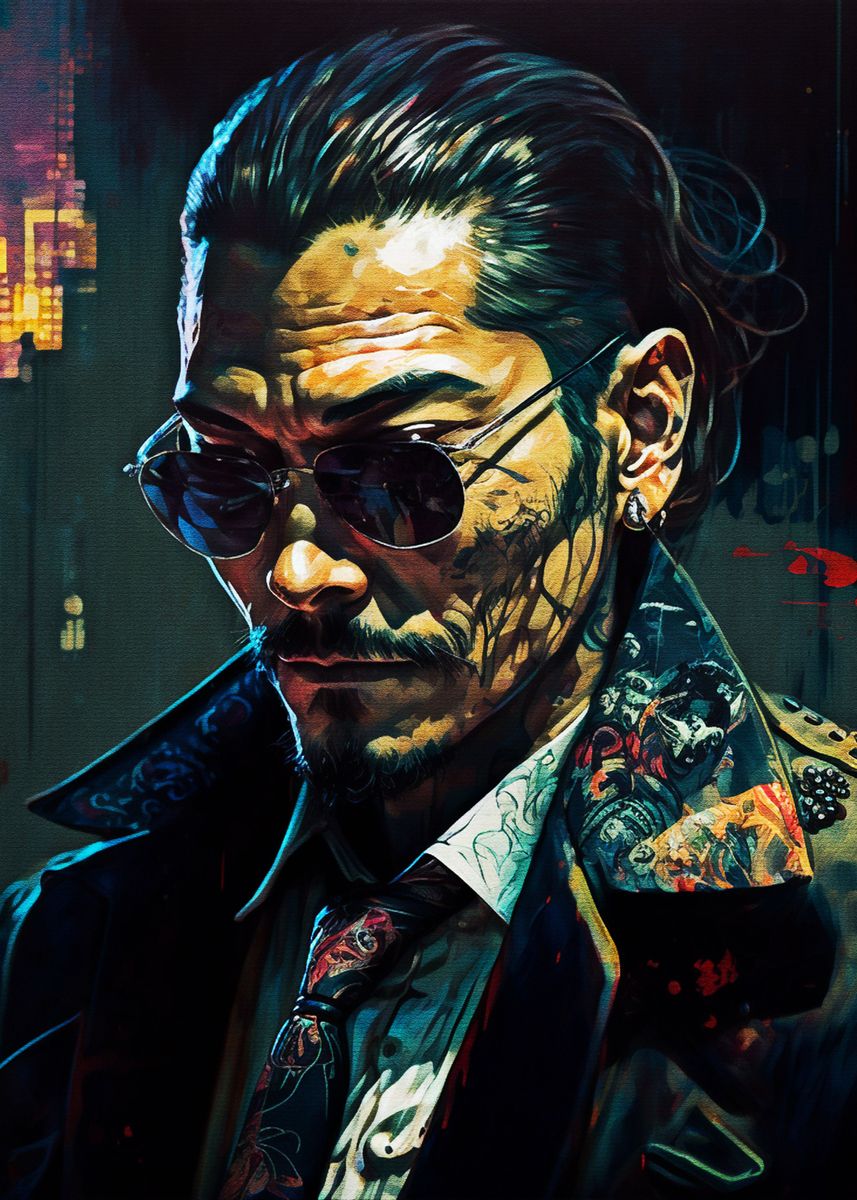 'Crime boss painting' Poster, picture, metal print, paint by Muh Asdar ...