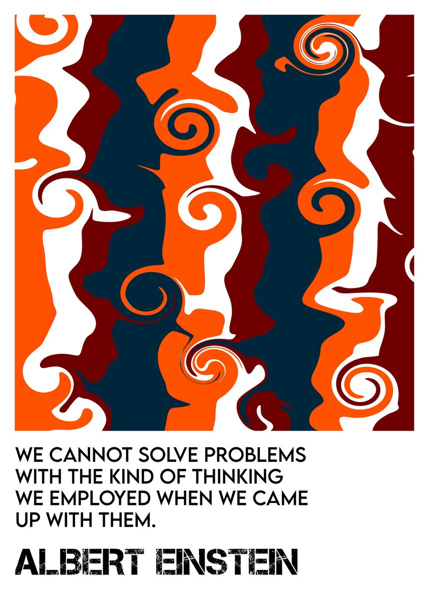 'Albert Einstein quotes' Poster, picture, metal print, paint by kun bin ...