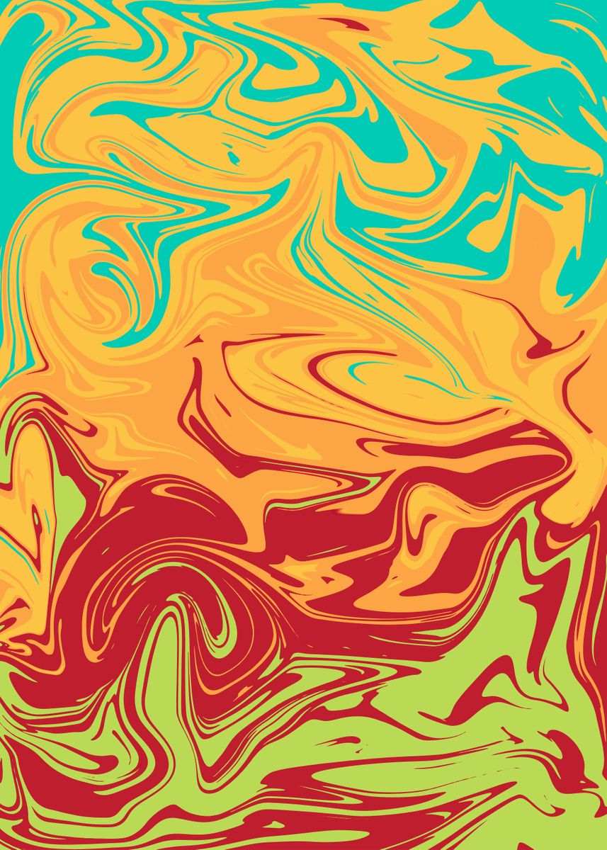 'ABSTRACT HAPPY GRAFF STYLE' Poster by RAMRAM CLUBCO | Displate