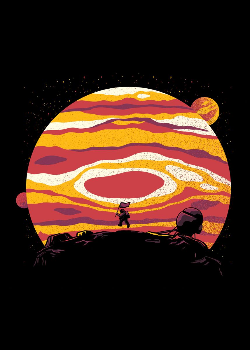 'Explore Space Moon' Poster by Tobias Fonseca | Displate