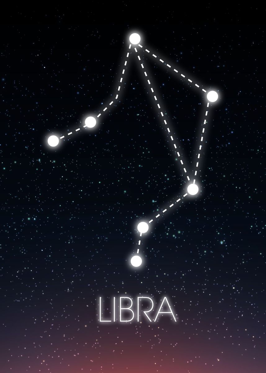 'Libra Constellation' Poster, picture, metal print, paint by crbn ...