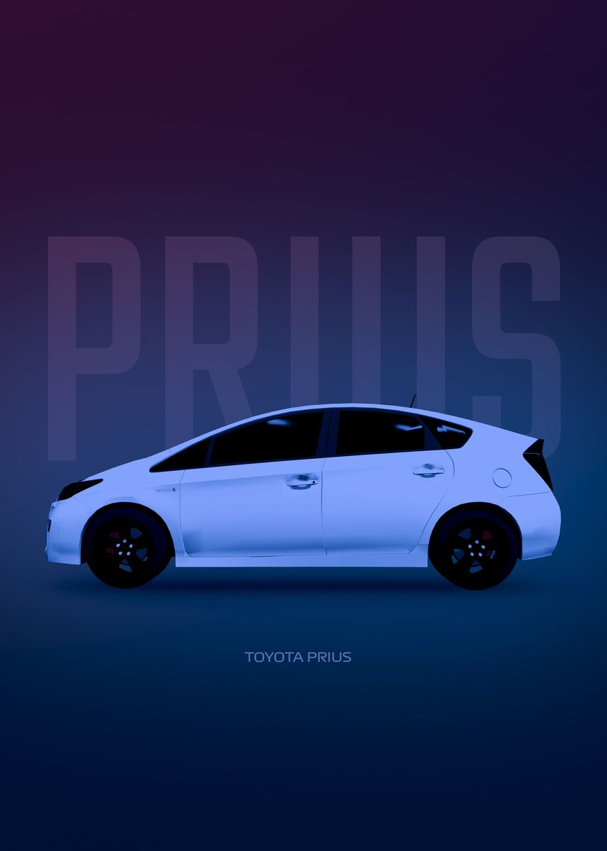 'Toyota Prius' Poster by Basues | Displate