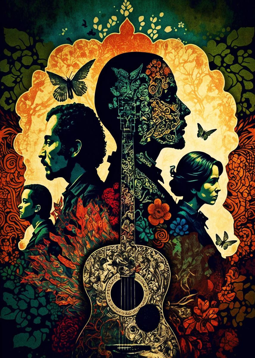 'Mexican mariachi musicians' Poster, picture, metal print, paint by Muh ...