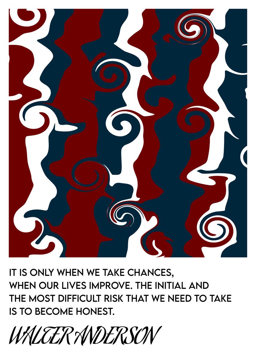 'Walter Anderson quotes' Poster, picture, metal print, paint by kun bin ...