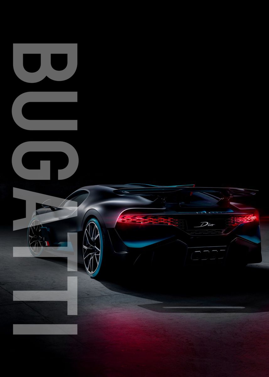 'Bugatti Divo Poster' Poster, picture, metal print, paint by Magadire ...