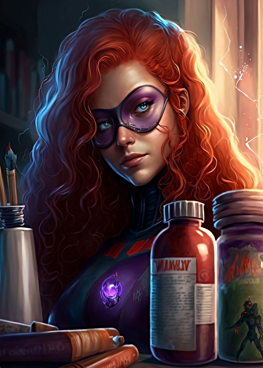 'Comic Woman' Poster, picture, metal print, paint by Alex Tepetidis ...