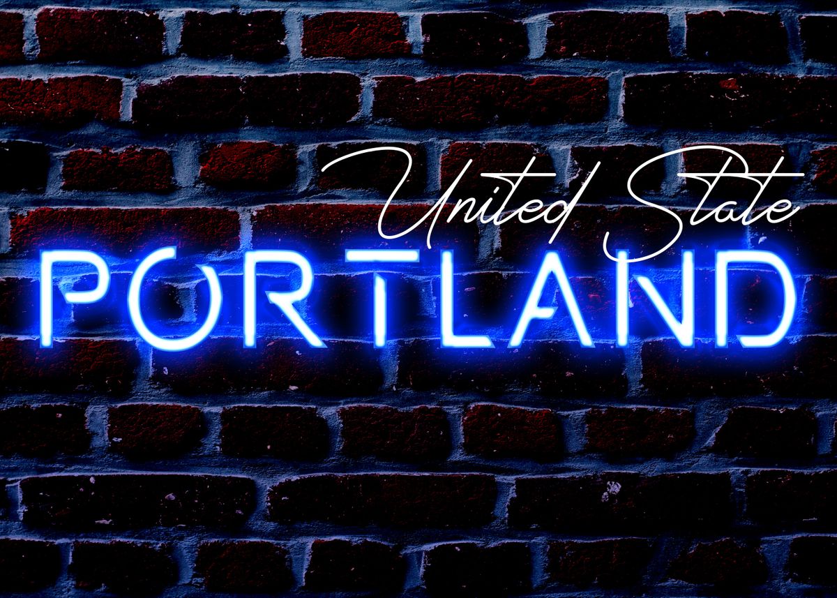 'Portland' Poster by Wasi Blond | Displate