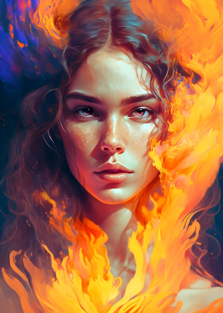'Flare Woman' Poster by Alex Tepetidis | Displate
