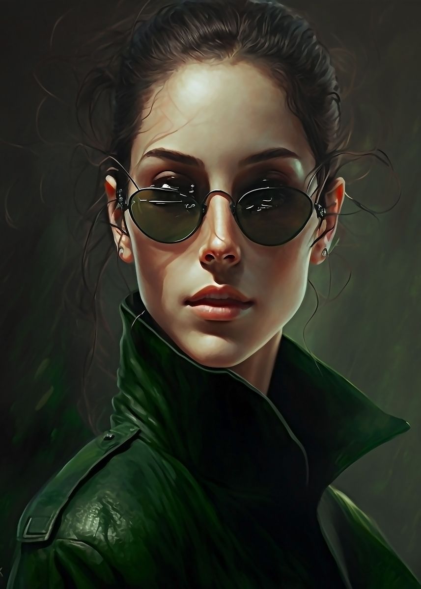 'Matrix Woman' Poster, picture, metal print, paint by Alex Tepetidis ...