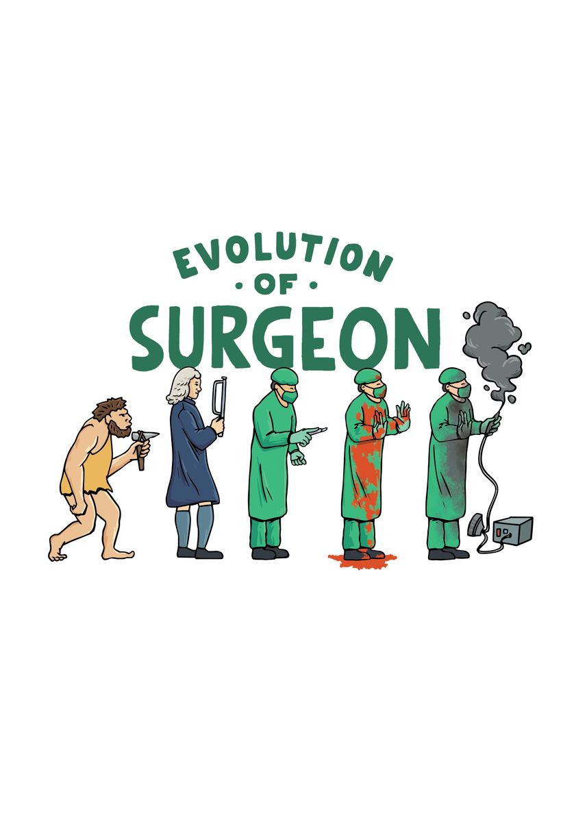 'Evolution of Surgeron' Poster, picture, metal print, paint by Michael ...