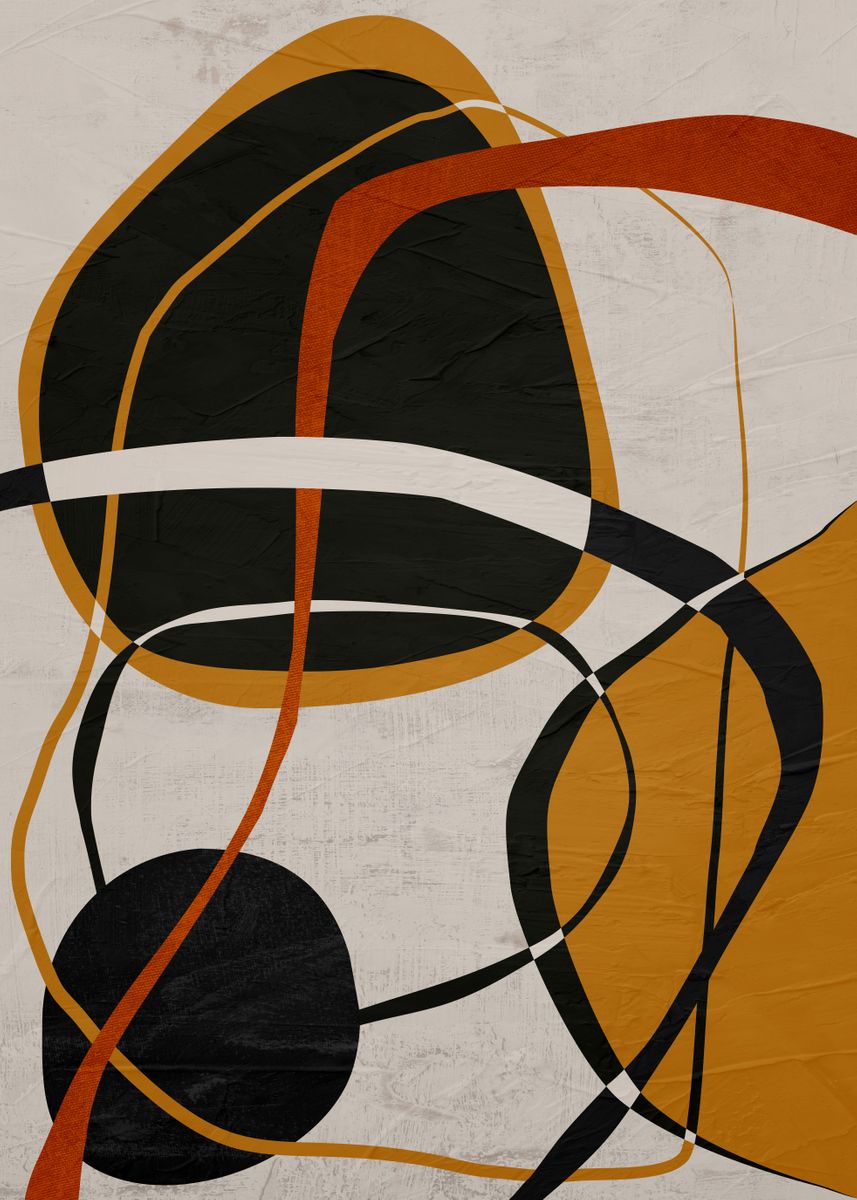 'ORGANIC ABSTRACT 332A' Poster by UillianRius | Displate