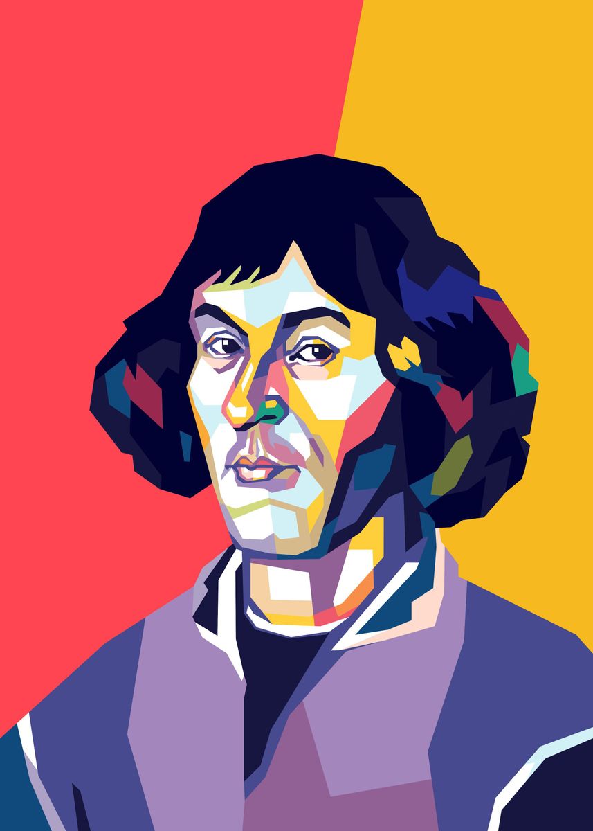 'Nicolaus Copernicus' Poster, picture, metal print, paint by Asrorie ...