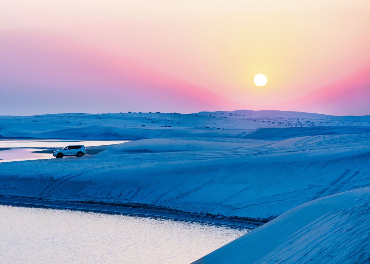'Qatar sunset' Poster by Faa Ness | Displate