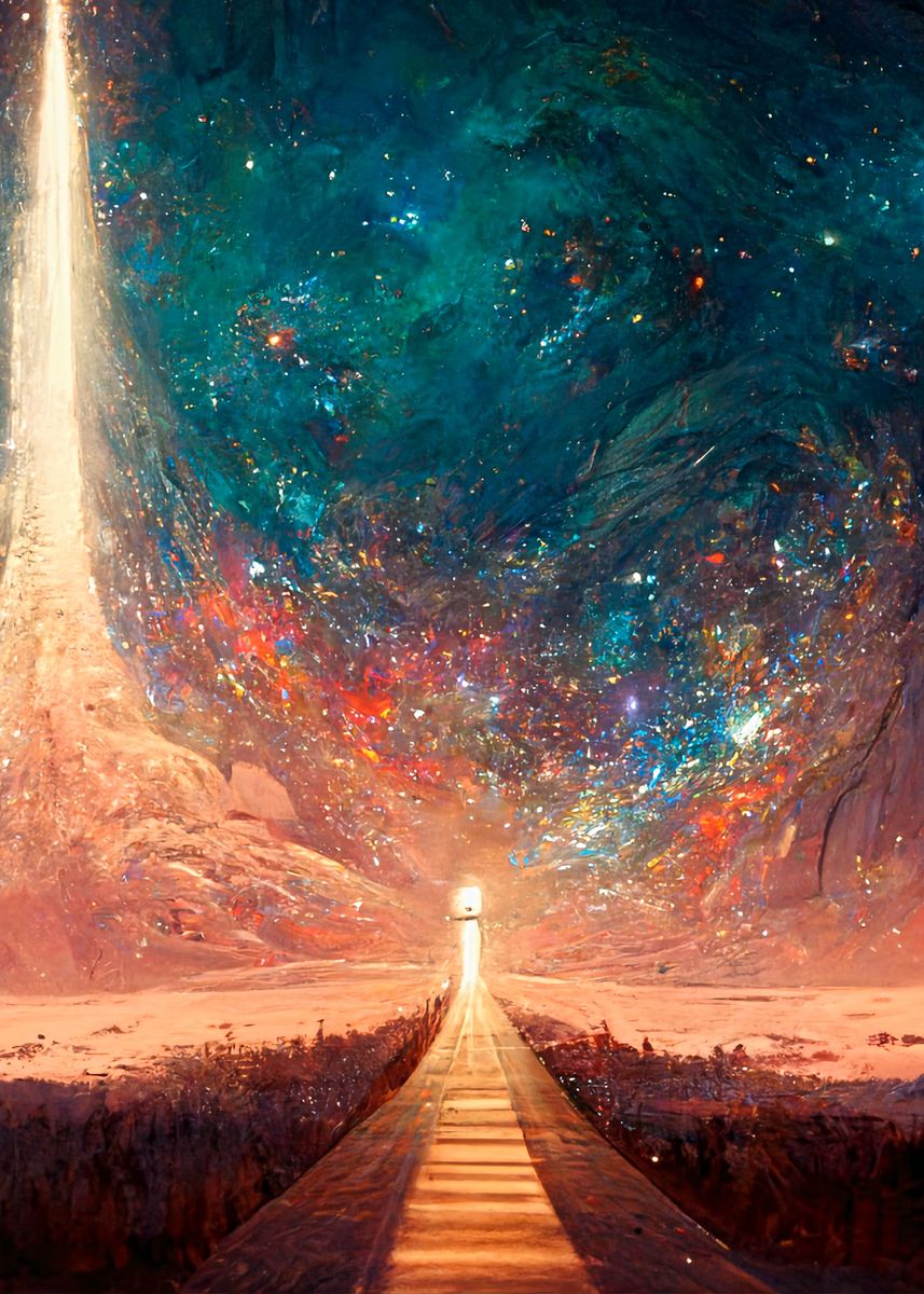 'Path To Another World' Poster, picture, metal print, paint by Zima ...