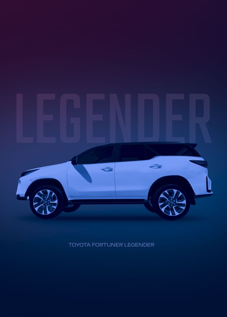 'Toyota Fortuner Legender' Poster, picture, metal print, paint by ...