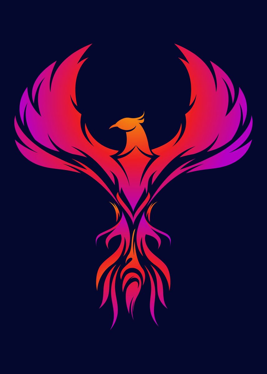 'Greatest Fire BIrd 6' Poster, picture, metal print, paint by My Legion ...