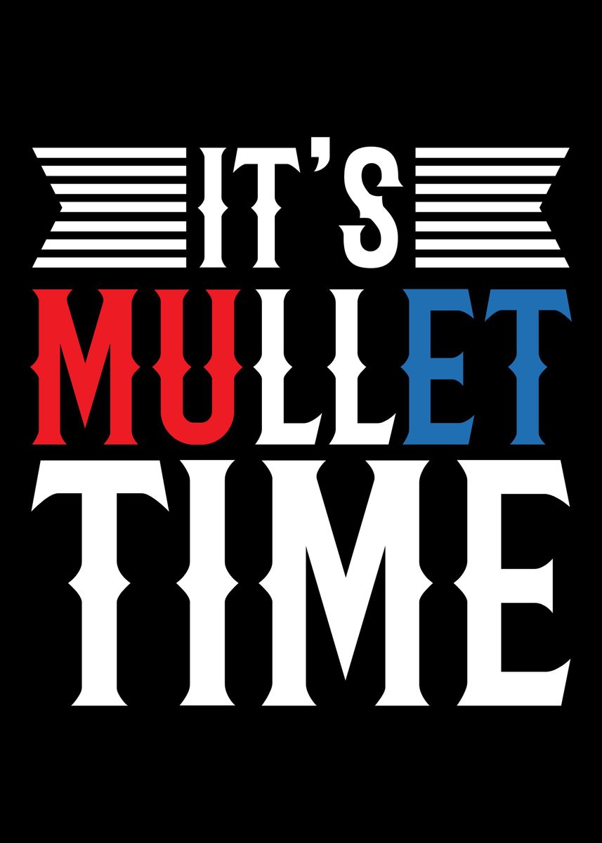 'Mullet' Poster, picture, metal print, paint by CrazySquirrel | Displate