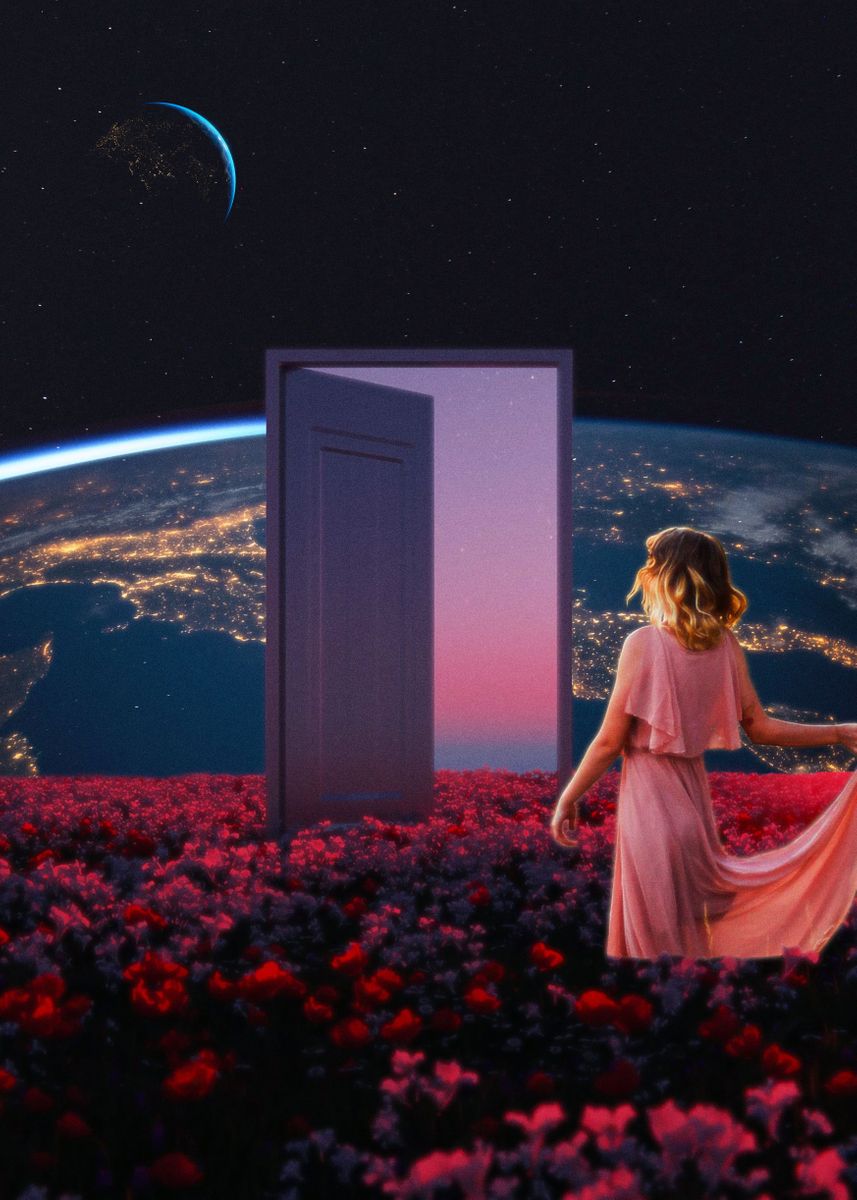 'OPEN DOORS' Poster, picture, metal print, paint by LFHCS | Displate