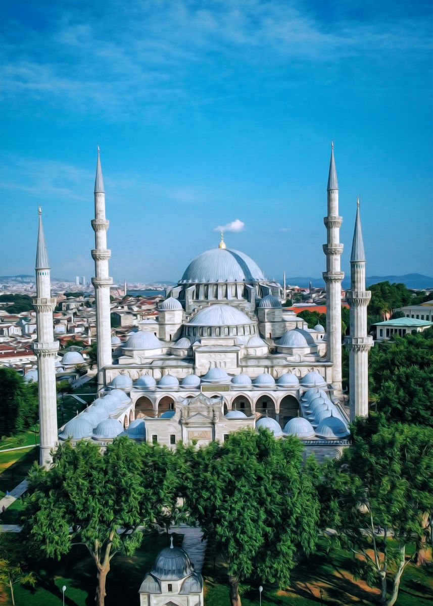'Islamic World 89' Poster, picture, metal print, paint by Michael ...