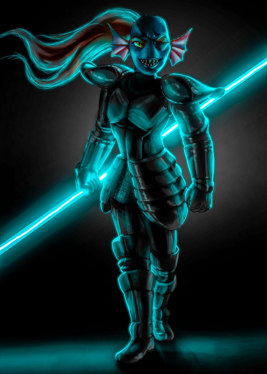 'Undertale Undyne' Poster, picture, metal print, paint by Find It ...