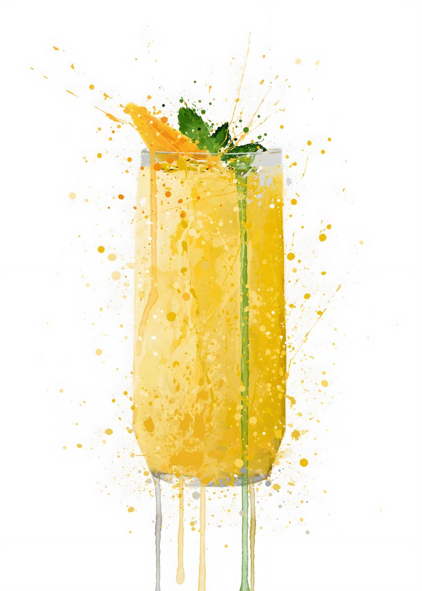 'Mango Lassi' Poster, picture, metal print, paint by Izu | Displate