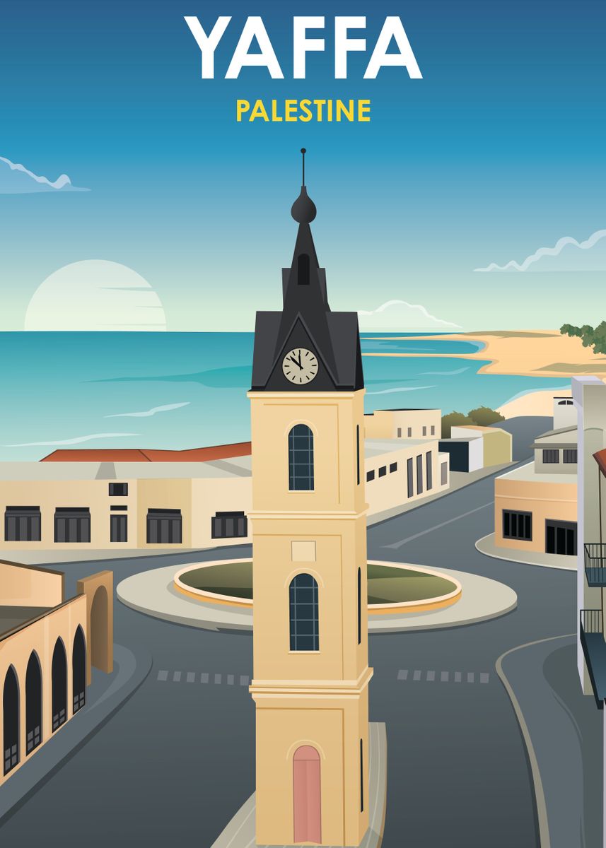 'Yaffa Paletine' Poster, picture, metal print, paint by Omar Kanan ...
