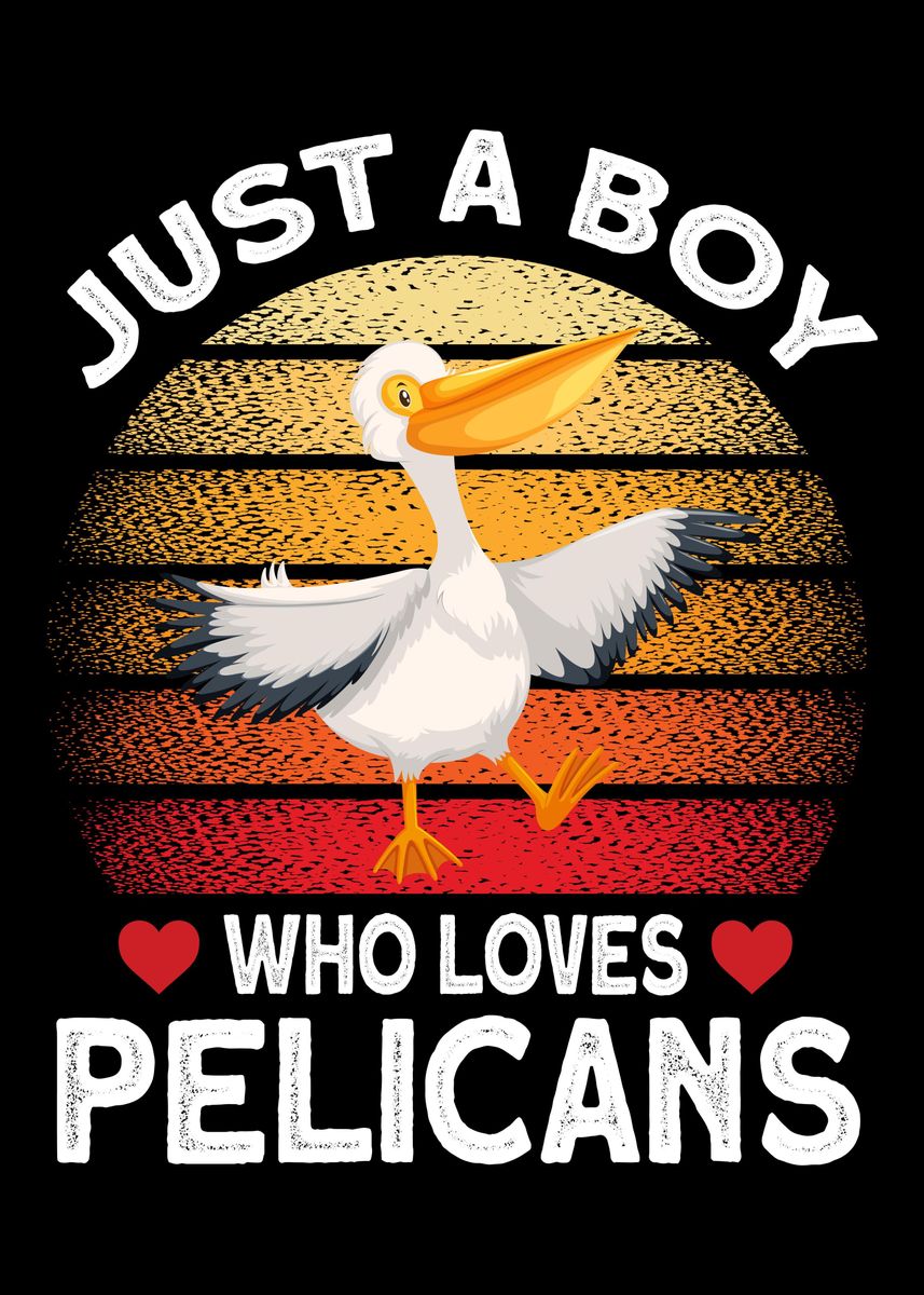 'Pelican Boy Love' Poster by Hexor | Displate