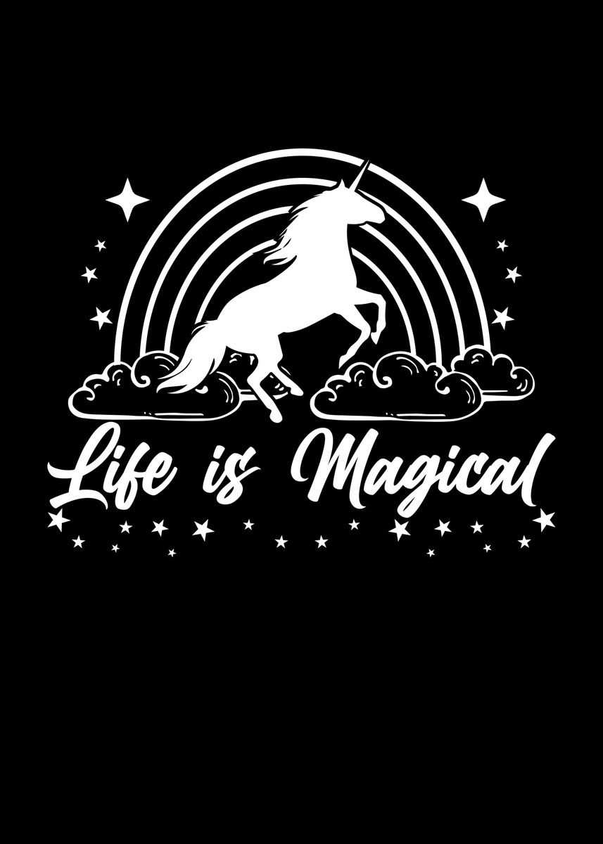 'Life Is Magical Children' Poster, picture, metal print, paint by Mooon ...