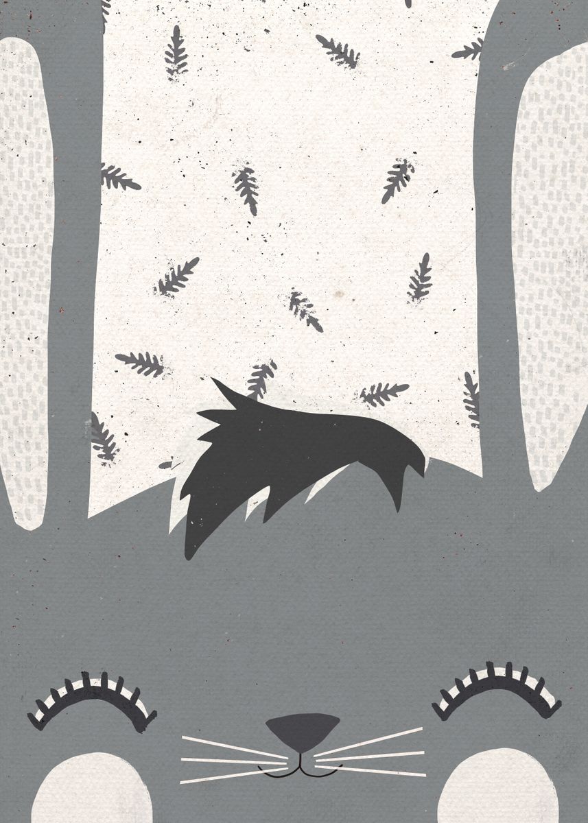 'Little Bunny' Poster, picture, metal print, paint by World Class ...