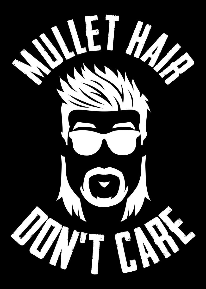 'Mullet' Poster, picture, metal print, paint by CrazySquirrel | Displate