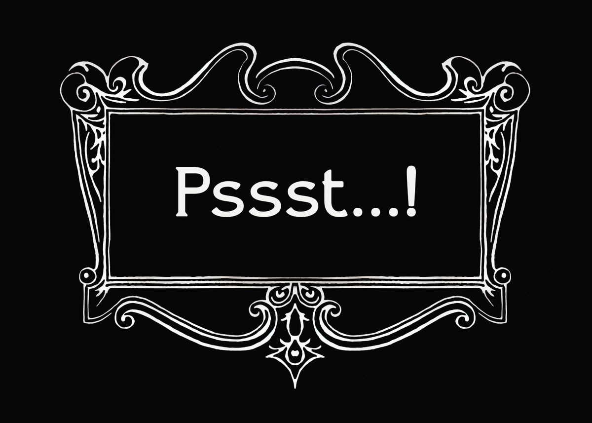 'Frame gorgeous pssst excla' Poster by Gianfranco Grenar | Displate