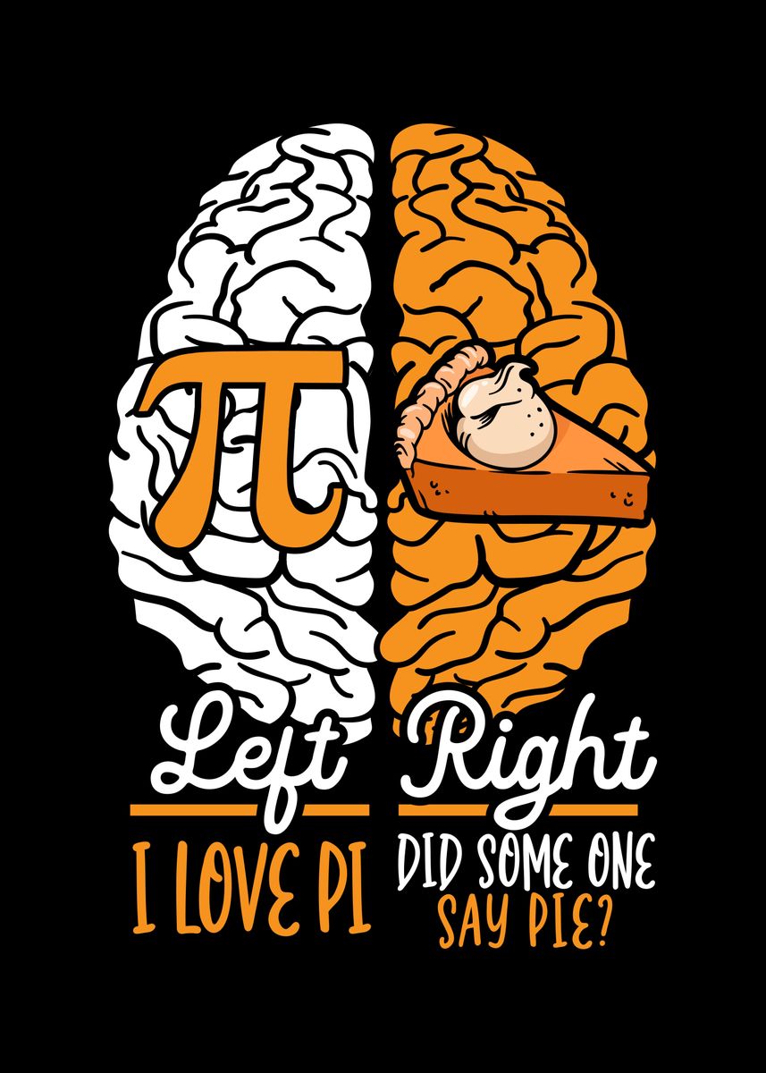 'Math Pi Day' Poster, picture, metal print, paint by NAO | Displate
