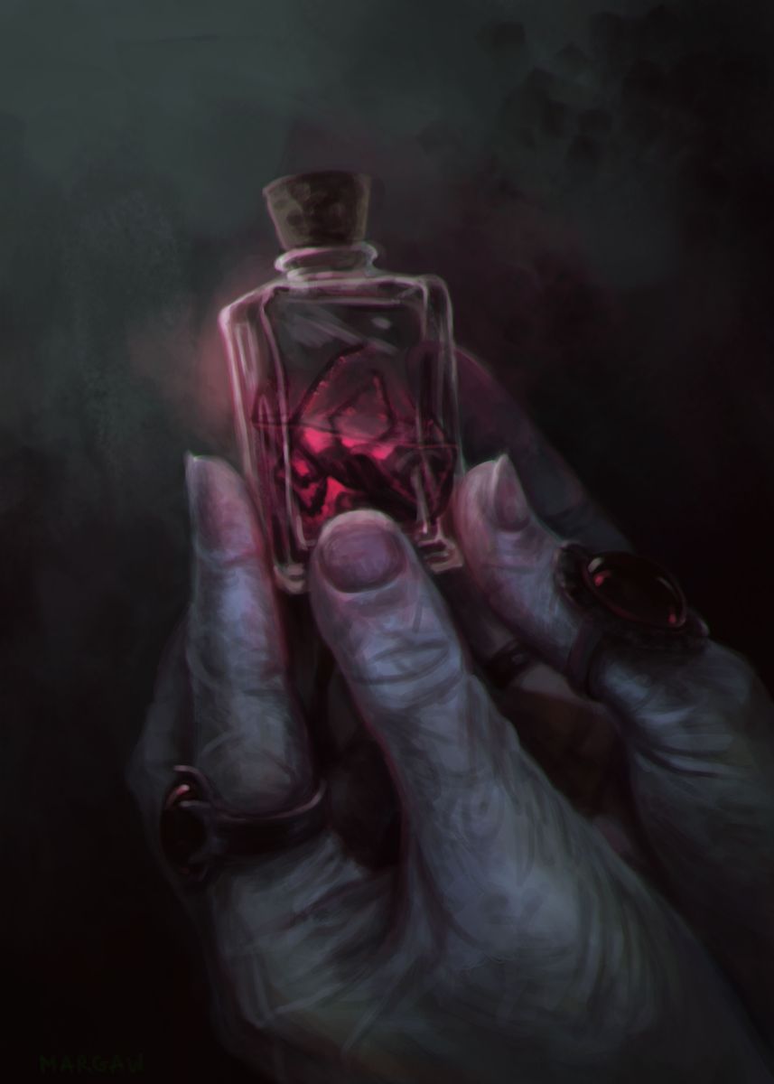 'Spooky Potion' Poster, picture, metal print, paint by Margarita ...