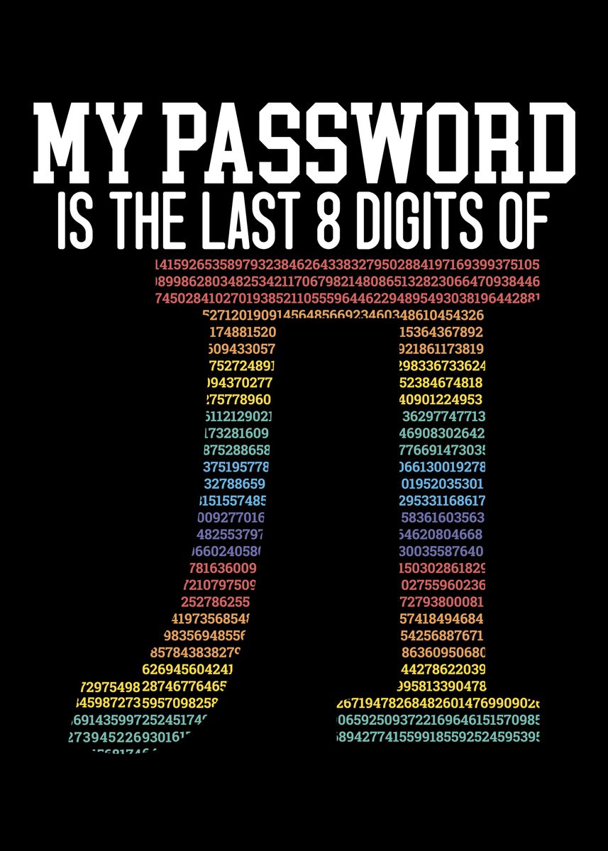 'Math Pi Day' Poster, picture, metal print, paint by NAO | Displate