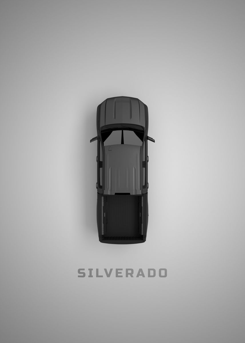 '2019 Chevrolet Silverado' Poster by 21 MXM | Displate