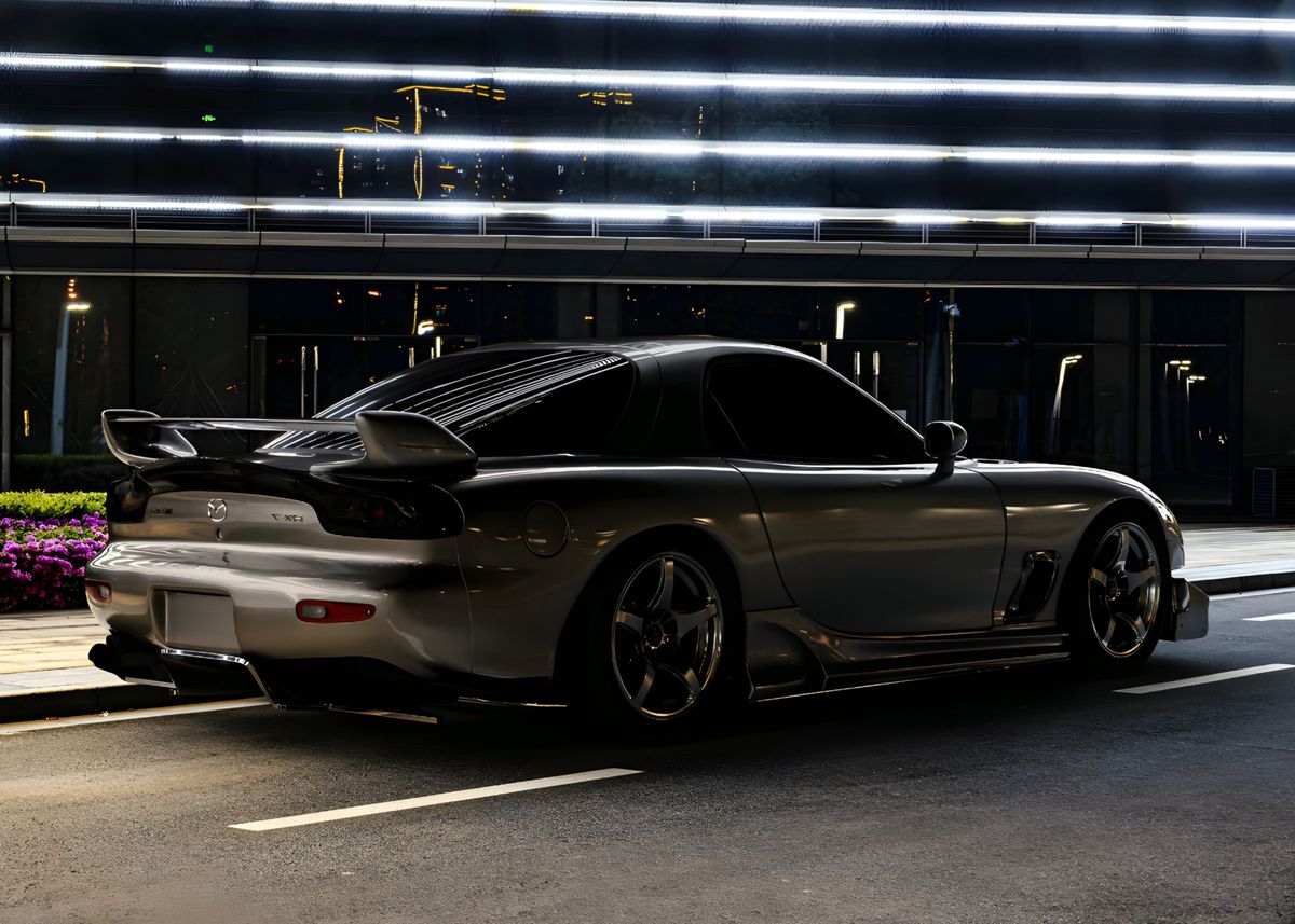 'mazda rx7' Poster by Recca | Displate