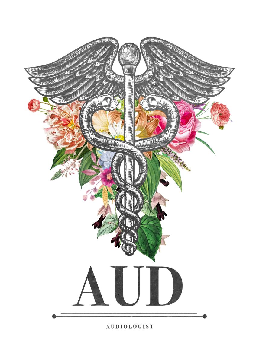 'AUD with Flowers' Poster by Aged Pixel | Displate