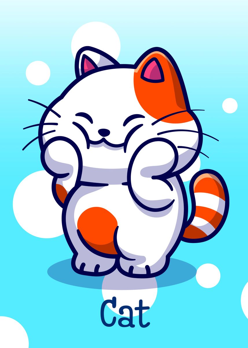 'Cat' Poster by tona Billi | Displate