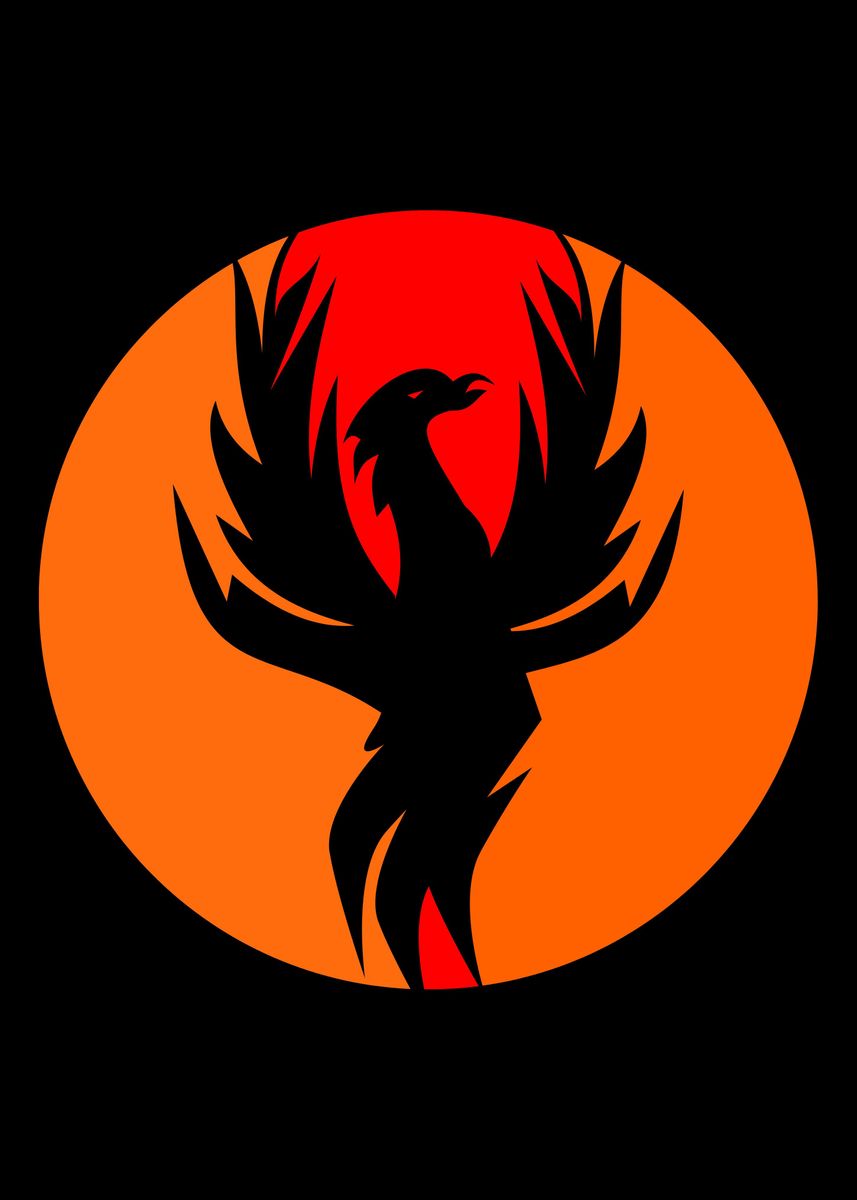 'Greatest Fire Bird 12' Poster, picture, metal print, paint by My ...