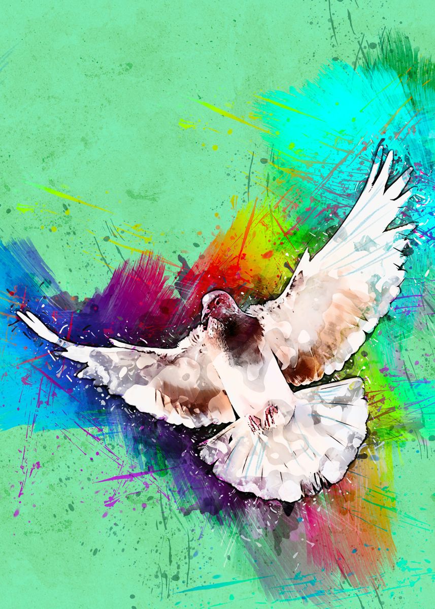 'Dove 231' Poster by TaTu Art | Displate