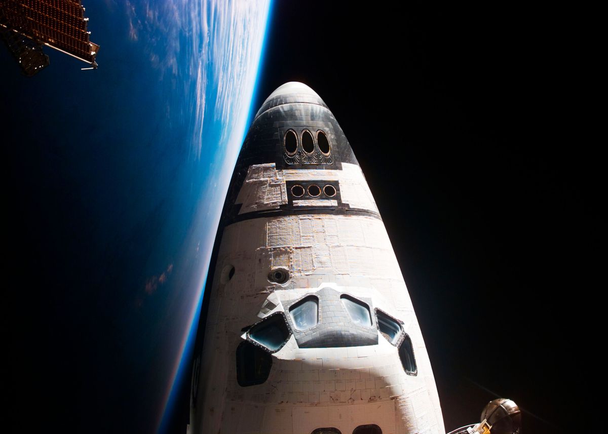 'Space Shuttle Docking ' Poster by Tim | Displate
