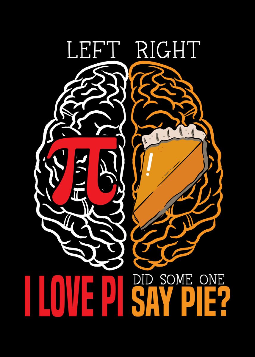 'Math Pi Day' Poster, picture, metal print, paint by NAO | Displate